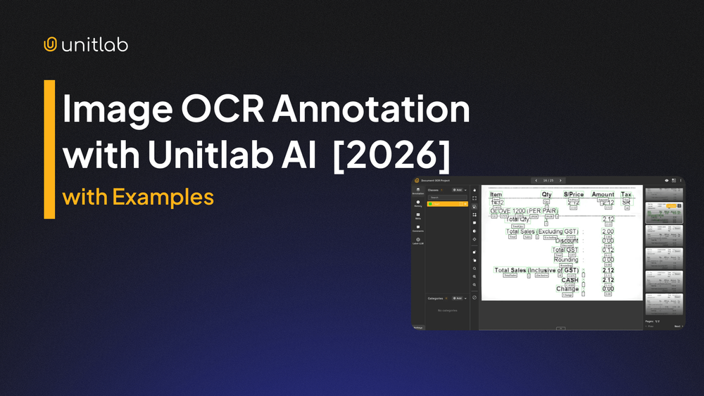 Image OCR Annotation With Unitlab AI | Full Guide